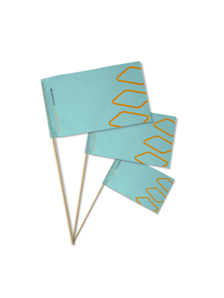 Bandera con palo - Zona Plotter